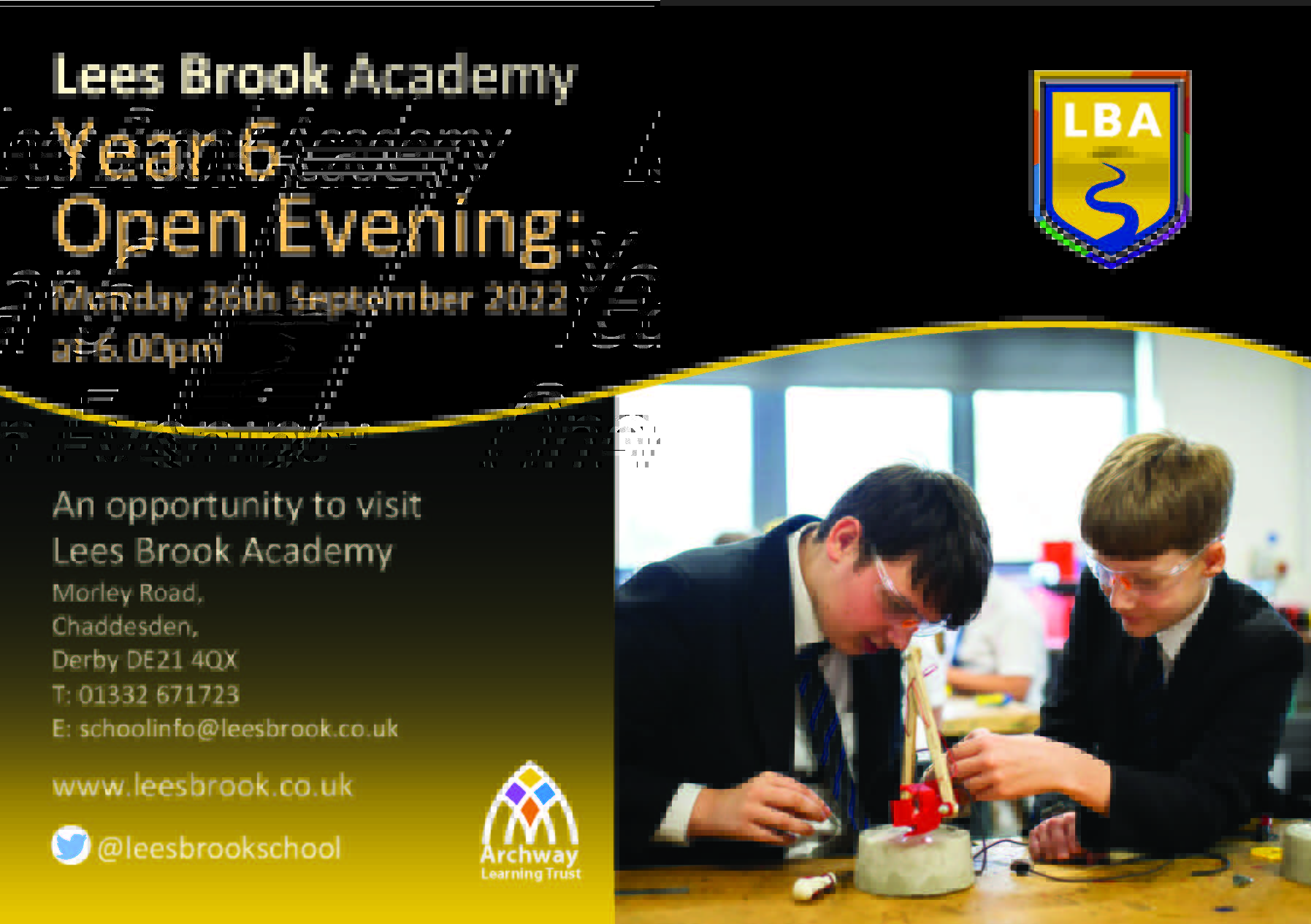 Open Evenings - Lees Brook Academy