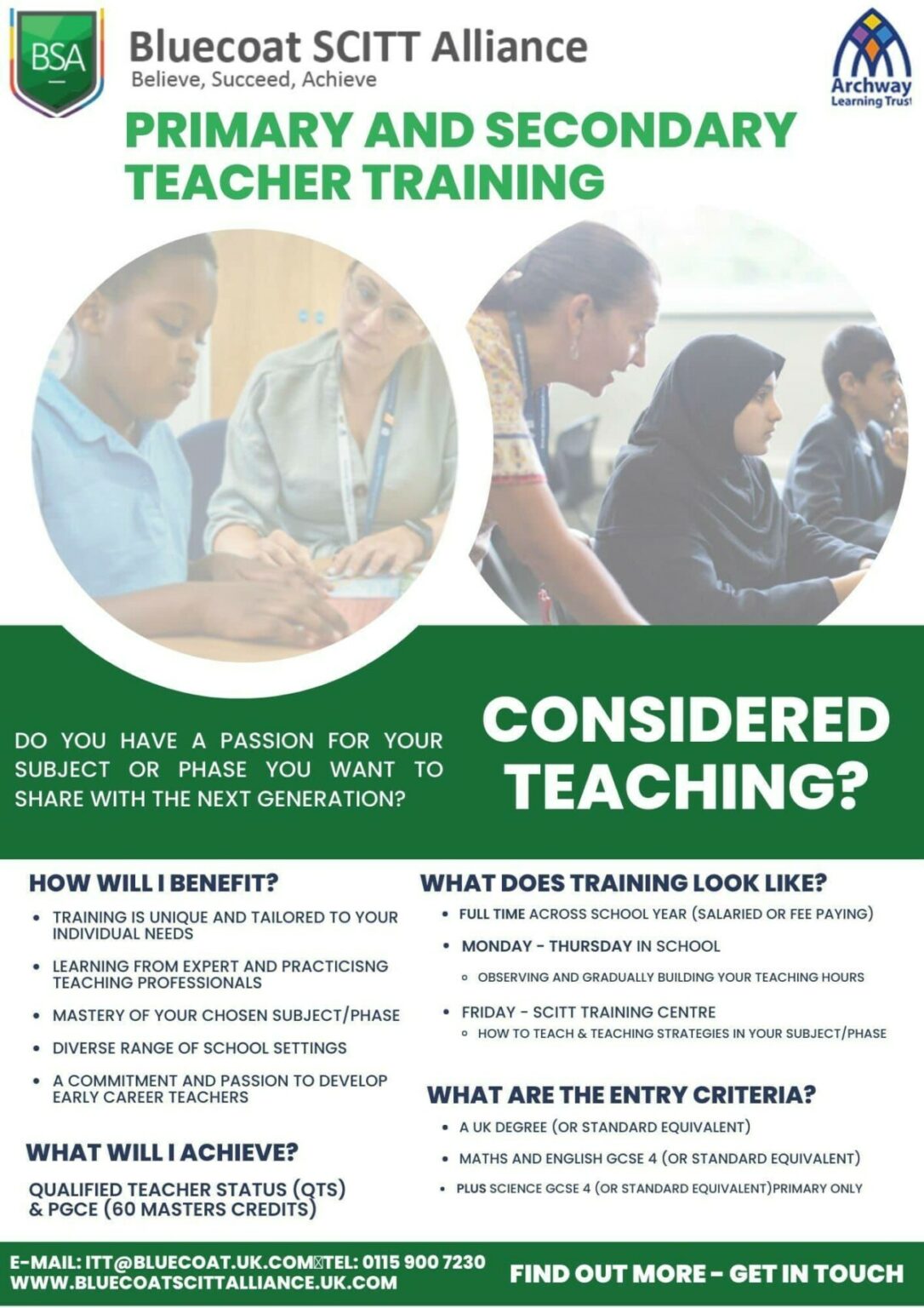 Your Teaching Career Begins Here! - Lees Brook Academy