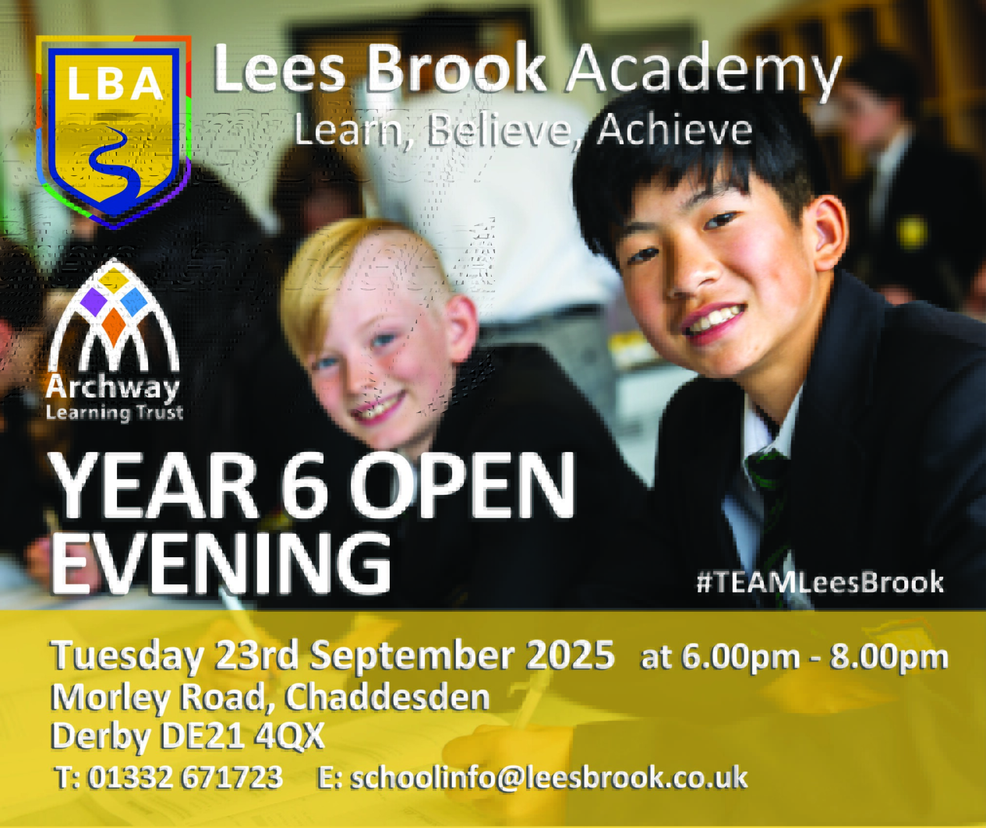 Open Evenings - Lees Brook Academy